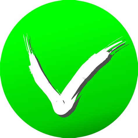 White Check Mark Icon Symbol Logo In Green Circle Tick Symbol Green