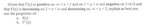 Solved Not Given Function F X F X And F X Just Chegg Com
