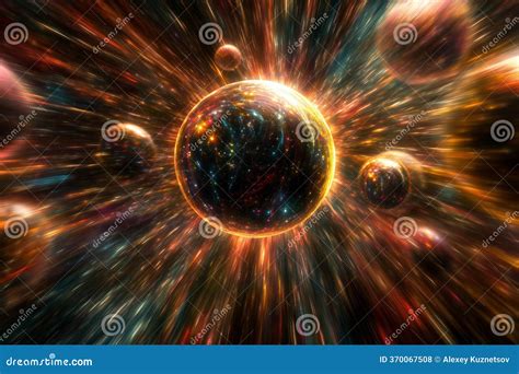 Abstract Visualization Of A Glowing Molecular Network In A Futuristic