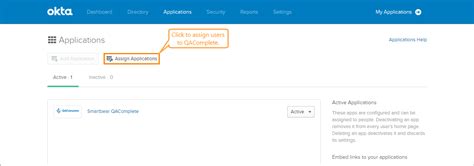 Assign Qacomplete To Okta Users Qacomplete Documentation