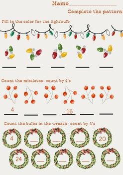 Skip Counting Patterns By WellspringHome TPT