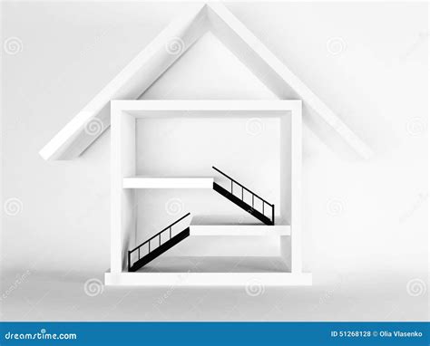 Schematic View Of The House Stock Illustration Illustration Of Villa