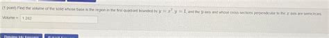 Solved Volume Chegg Com