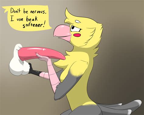 Rule 34 Amputee Anthro Avian Avian Penis Ball Fondling Balls Beak Big Balls Bionic Arm Bird