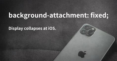 iOSのSafariで background attachment fixed の表示崩れたときの解決策tamatuf