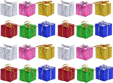 24 Pcs Assorted Color Foil Boxes Handmade T Boxes Mini