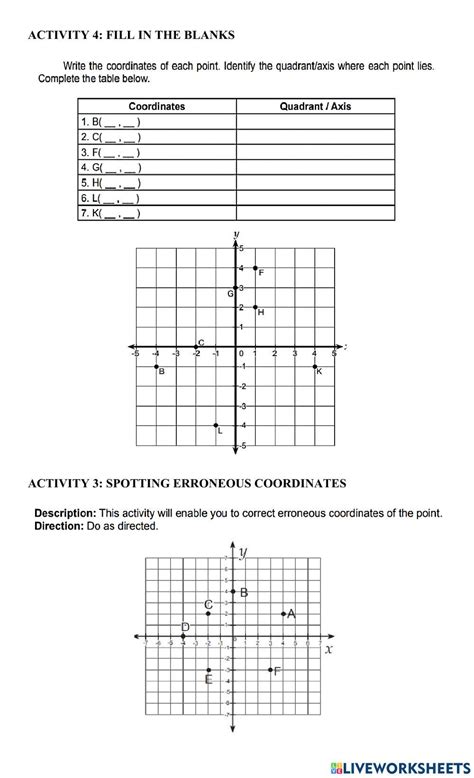 Rectangular Coo Free Interactive Worksheets 5164087