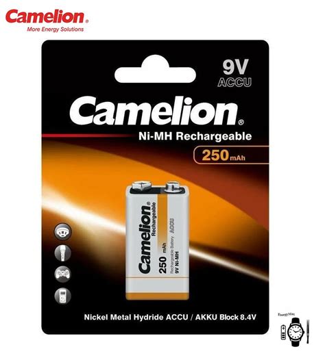 Camelion Аккумуляторная батарейка Крона (6F22, 1604D), 9 В, 250 мАч, 1 ...