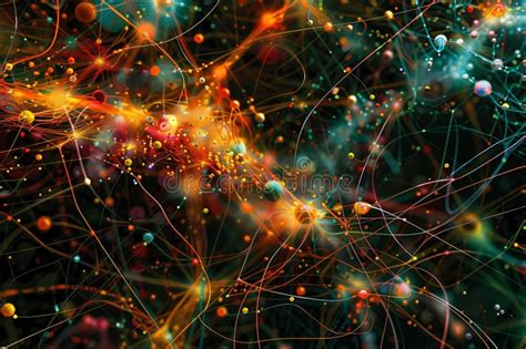 A Colorful Abstract Illustration Depicting A Neural Network Showcasing The Interconnected Nodes