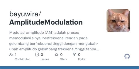 Github Bayuwira Amplitudemodulation Modulasi Amplitudo Am Adalah Proses Memodulasi Sinyal