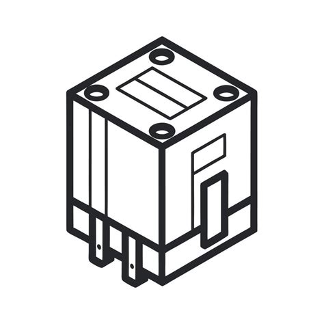 Relay Circuit Symbol Line Art 67671610 Vector Art At Vecteezy