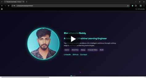 New Portfolio Website Ai Ml And Tech Bharathsimha Reddy Putta