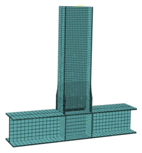 Details Of Specimens A Wf 1 B Finite Element Model Download Scientific Diagram