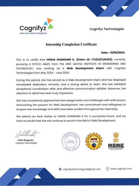 Vedha Dharshini On Linkedin I Have Recently Completed The Web