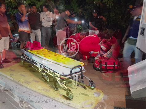 Una Moto Incendiada Y Un Herido Deja Choque De Motocicletas Entre El