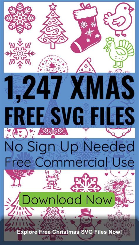 A Collection Of Free Svg Files For Christmas Vector Illustrations