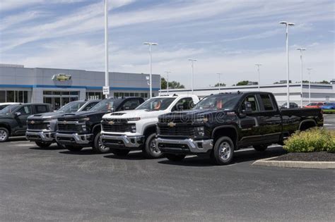 Chevrolet Silverado 2500 Display At A Dealership Chevy Offers The