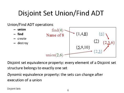 Chapter Disjoint Sets And Dynamic Equivalence Equivalence