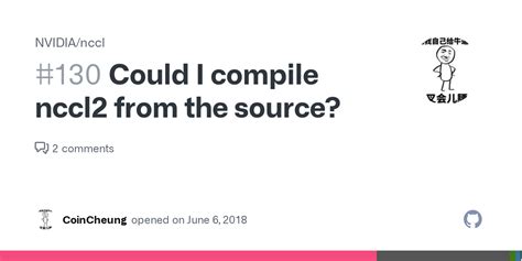 Could I Compile Nccl From The Source Issue Nvidia Nccl Github