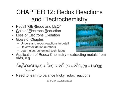 PDF CHAPTER Redox Reactions And Electrochemistryvergil Chemistry Gatech Edu Courses