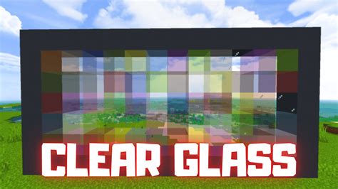 Clear Glass Texture Pack V5 26x 121 Mcpebedrock Modlb