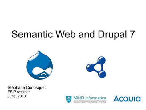 drupal and the semantic web esip webinar ppt