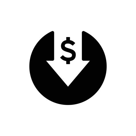 Cost Reduction Icon Vector 40733702 Vector Art At Vecteezy