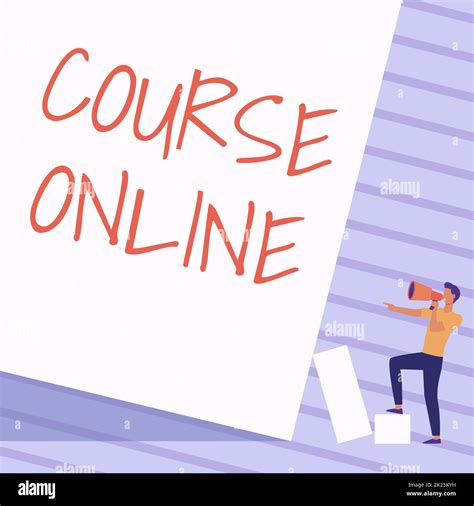 Conceptual Display Course Online Business Approach Elearning