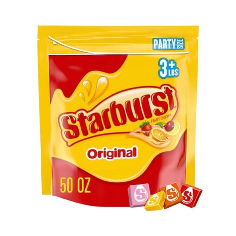 Starburst Original Chewy 50 Ounce Candy Bag Candy Warehouse Candy