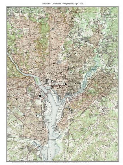 Old Topo Maps Of Washington Dc