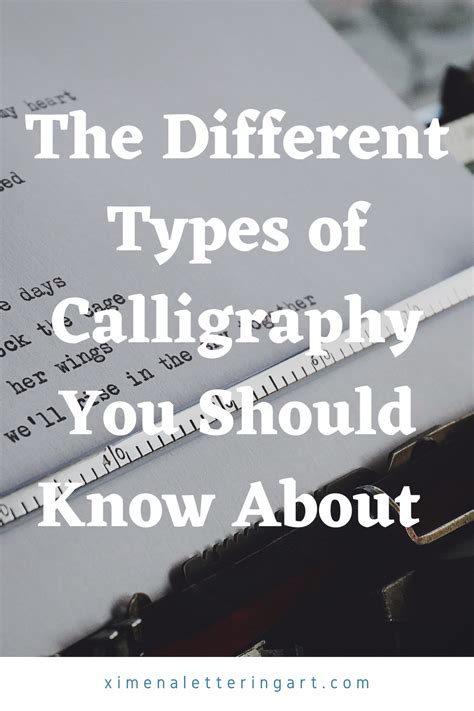 The Different Types Of Calligraphy You Should Know About Lettering Fonts Fancy Lettering