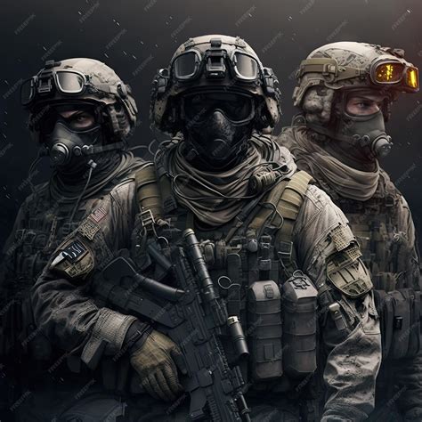 Premium Photo A Soldier With A Mask On His Face Stands In Front Of A