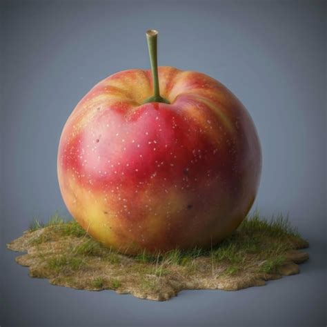 Premium Photo Hyperrealistic Apple Illustration