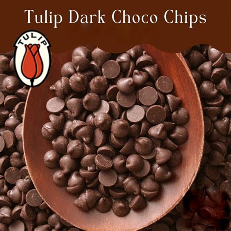 Jual Tulip Choco Chip Kerucut 500gr Chocochip Dark Compound Chocolate Chips Coklat Lancip