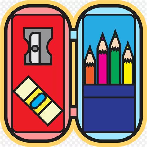 打开的文具盒矢量铅笔盒png图片素材下载图片编号7274798 Png素材网