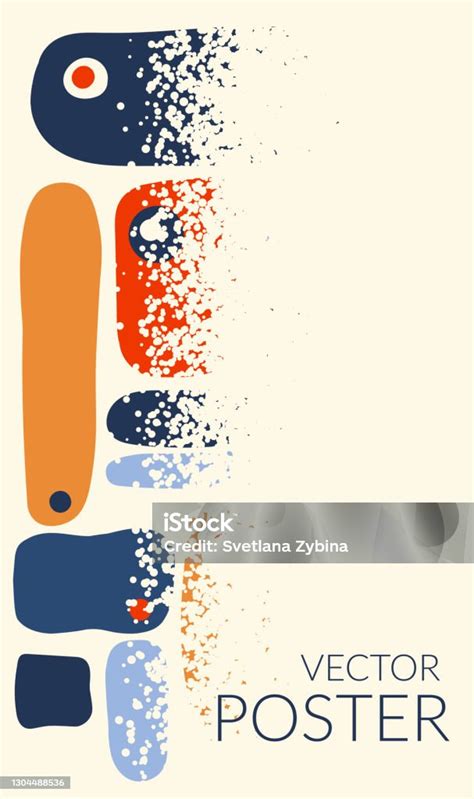 추상적인 유기 색 모양 따뜻한 색상 부드러운 선 점 질감 텍스트에 대한 복사 공간이 있는 배경 템플릿입니다 디자인 광고 포장 엽서 포스터 벡터 가리기에 대한 스톡 벡터 아트