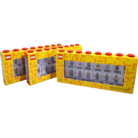 LEGO Minifigure Display Case Large Red Pack Walmart Com