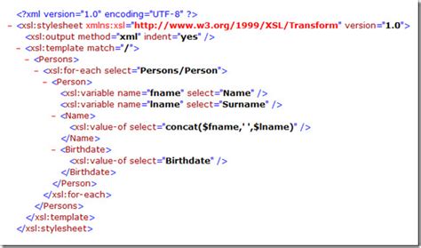 xsl stylesheet template williamson
