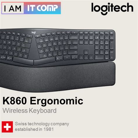 Logitech Ergo K860 Wireless Split Ergonomic Keyboard Full Size Layout Bluetooth® Long