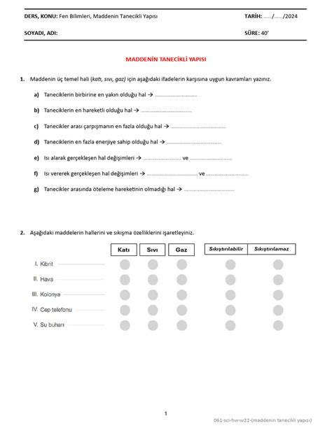 061 Sci Hw W14 Maddenin Tanecikli Yapısı Pdf