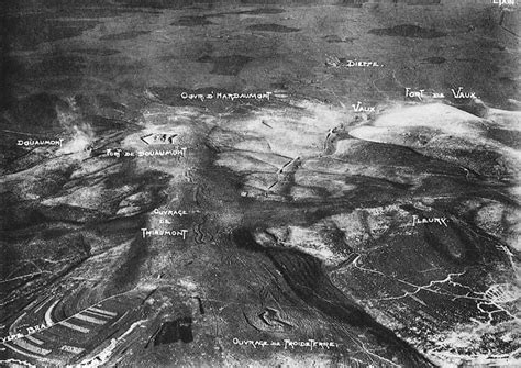 Aerial Photo Of The Battlefield Of Verdun Main Heights On The Right