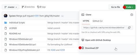 I Dont See A Zip File · Issue 532 · Sycnexwindows10debloater · Github