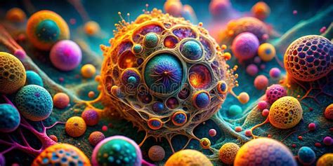 Unveiling The Intricate World Of Cellular Structures A Long Exposure Exploration Of Medical
