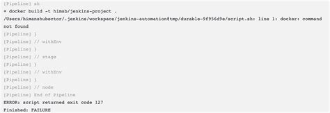 Fix For The Error Docker Command Not Found When Building Docker Image