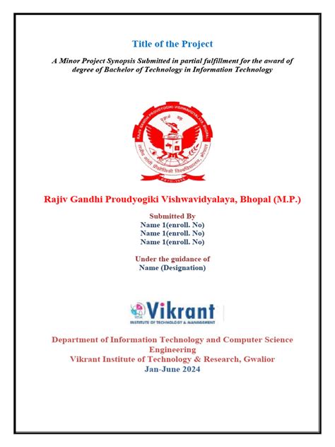 Synopsis Format Minor Pdf Databases Computer Science