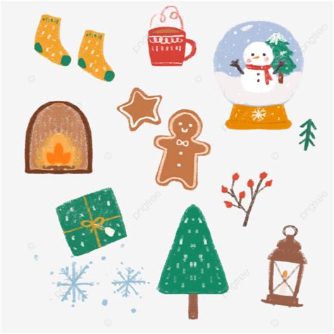 귀여운 행복한 겨울 눈덩이 낙서 무료 인쇄 겨울 귀엽다 상표 Png 일러스트 및 Psd 이미지 무료 다운로드 Pngtree