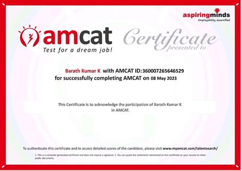 Barath Kumar K On Linkedin Amcat Kiot Dreamjob Opportunity Amcattest Barath