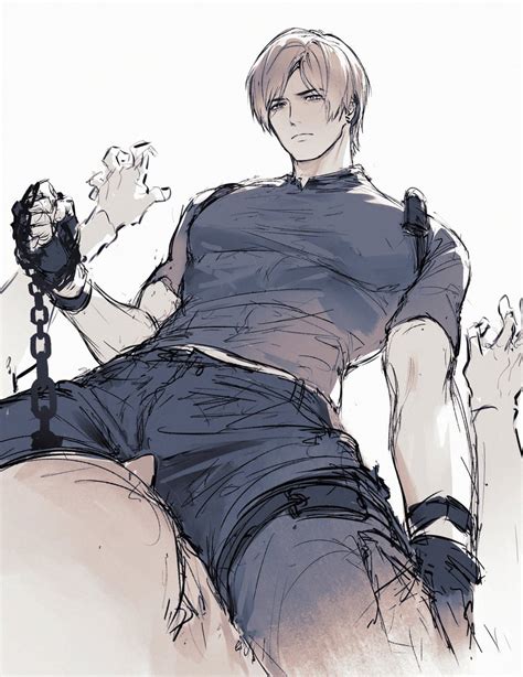 Leon S Kennedy Resident Evil And More Drawn By Rokuhashi Danbooru