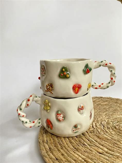 Cute Holiday Ceramic Mug Adorable Holiday Ceramic Mug Christmas