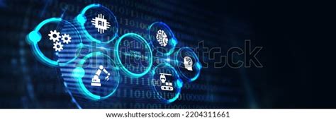 Concept Digitization Business Processes Modern Technology Stock Illustration 2204311661